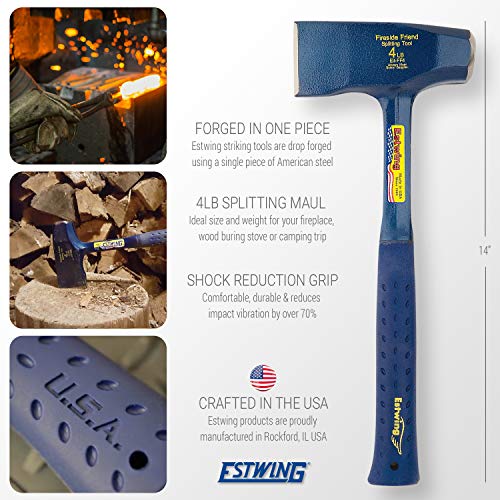 Estwing Fireside Friend Axe - 14" Wood Splitting Maul ...