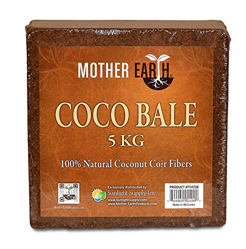 Mother Earth Coco Bale 5 kg, 100% Coconut Coir Fibers